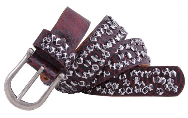 Lederen riem met Studs maten assorti - ZANED